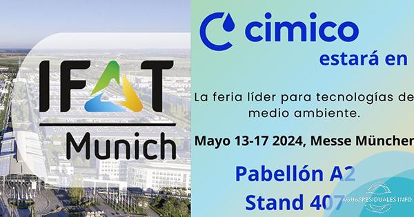 ¡Cimico participará como expositor en IFAT Munich 2024!